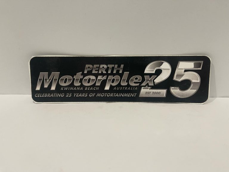 PERTH MOTORPLEX 25 YEARS STICKER – OVAL TRACK DIECAST AND RACING ...